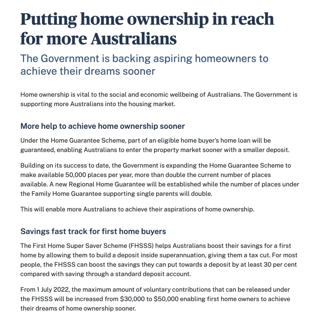 Australian Federal Budget Update will Benefit New Home Buyers